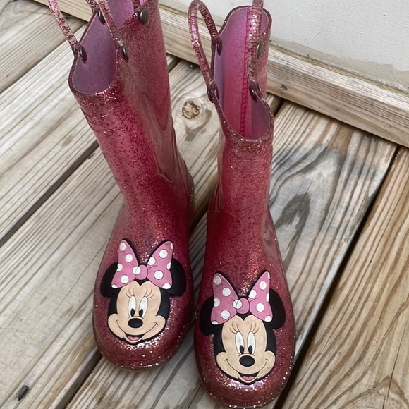 Western Chief | Shoes | Minnie Mouse Glitter Rain Boots Size 2 | Poshmark